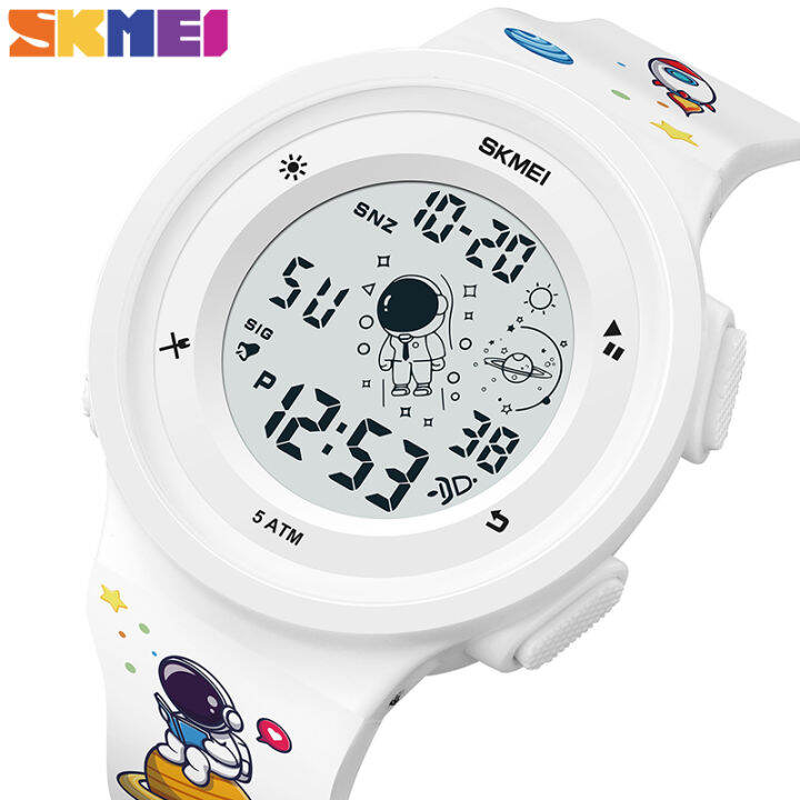 SKMEI Jam Tangan Digital Pria, Arloji Merek Terkenal Kasual Lampu EL ...