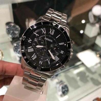 Fossil Mens Grant Sport Chronograph Stainless Steel Watch FS5236 ...