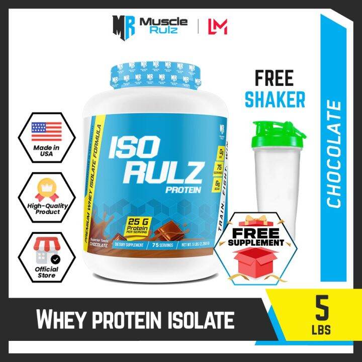 Muscle Rulz - Iso Rulz Premium Whey Protein Isolate Formula - 5 LBS ...