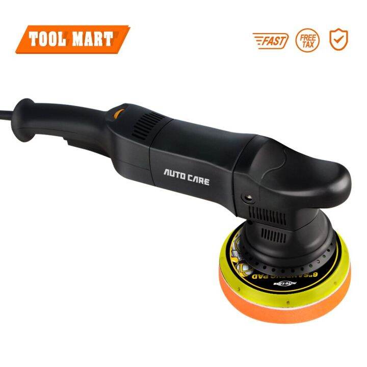 6นิ้ว Electric Car Polisher Dual Action รถเครื่องขัด21มม. สุ่ม Orbital สำหรับ Buffing Two Handle ...