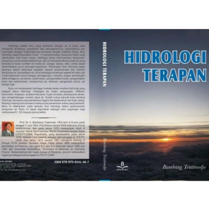 HIDROLOGI TERAPAN - Bambang Triatmojo | Lazada Indonesia