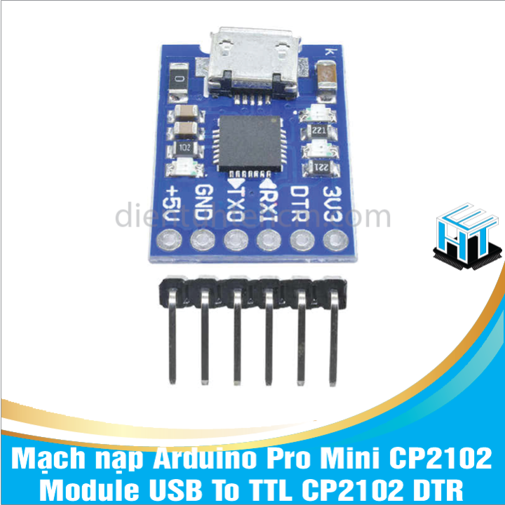Mạch nạp Arduino Pro Mini CP2102 / Module USB To TTL CP2102 DTR | Lazada.vn