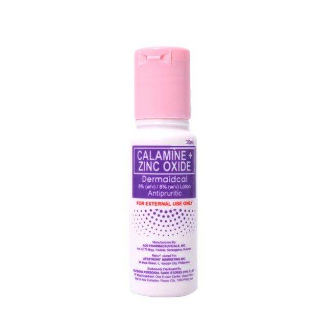 DERMAID Calamine + Zinc Oxide Lotion 30 ml (relief pain for itch and ...