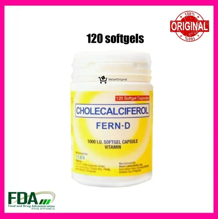 FERN-D CHOLECALCIFEROL 120 SOFTGEL CAPSULE 100% ORIGINAL | Lazada PH