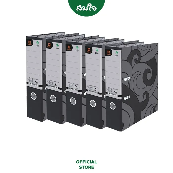 [ยกกล่อง] Elephant (ตราช้าง) แฟ้ม 2 ห่วง ปกPP No.210P ขนาด A4 สีดำ แพ็ค 12 | Lazada.co.th