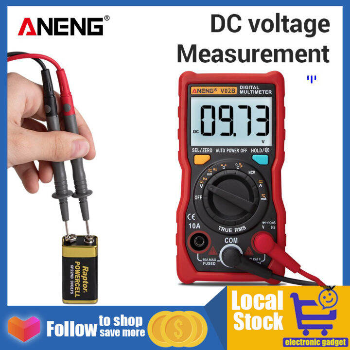 【In Stock】ANENG V02B Analog Digital Multimeter EsrMeter Transistor ...