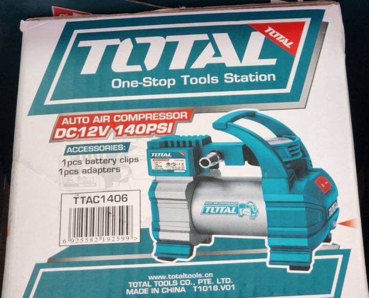 TOTAL ปั๊มลมมินิ 12V ชนิดเสียบในรถยนต์ รุ่นTTAC 1406 | Lazada.co.th