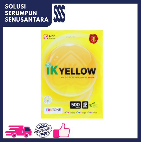 IK Yellow A4 Paper 80gsm 500 sheets | Lazada