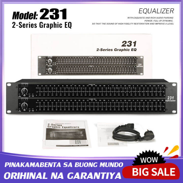Graphic Equalizer 231 Dual channel 31 band 2-series(There is a choice of black ) | Lazada PH