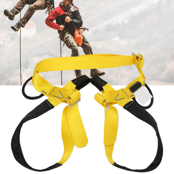 Camnal กีฬากลางแจ้งเข็มขัดนิรภัย Rock Climbing Harness เอวสนับสนุน Half ...