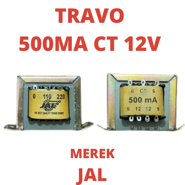 TRAFO 500MA CT 12V 500 MILIAMP 500 MILIAMPERE 12V 12VOLT 12V 12VOLT 8V 8VOLT 12 8 V VOLT MILI ...
