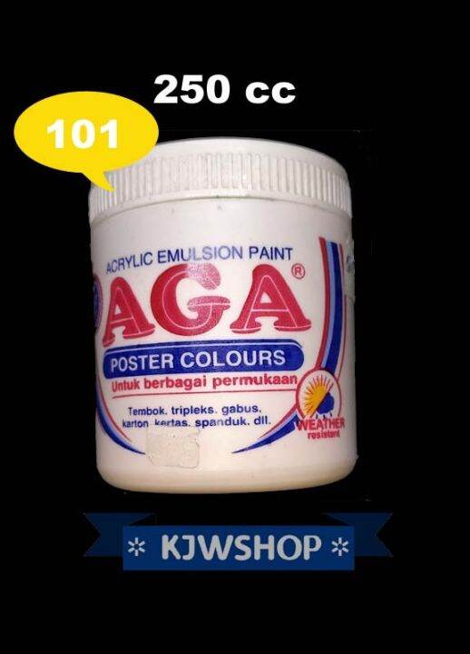 Cat Akrilik AGA Cat Lukis Poster Tembok Tripleks Gabus Karton 250 cc ...