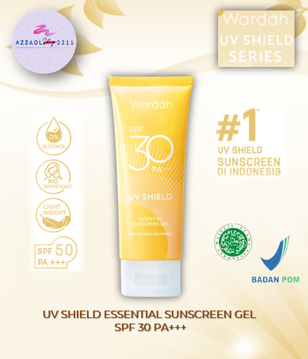 WARDAH UV SHIELD ESSENTIAL SUNSCREEN GEL SPF 30 PA+++ | Lazada Indonesia