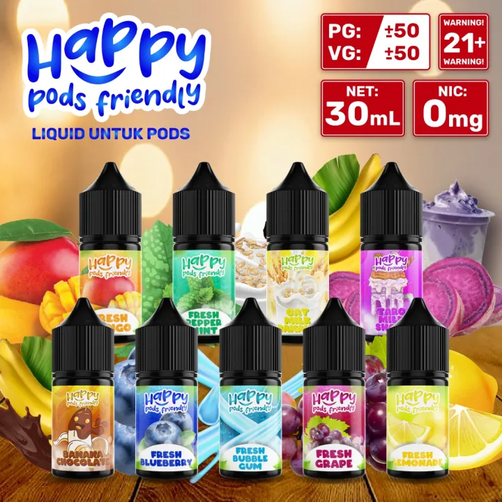 PROMO ATTACK Liquide HAPPY PODS FRIENDLY RASA FRESH STRAWBERRY | Freebase | Likuid | Likwid 30 ...
