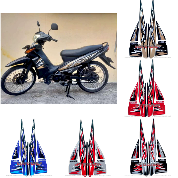 STIKER STRIPING LIS LES BODY MOTOR YAMAHA VEGA ZR 2009 & STRIPING MOTOR ...
