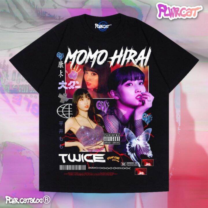 Twice/momo HIRAI TEE/FLWRCAT | Lazada PH