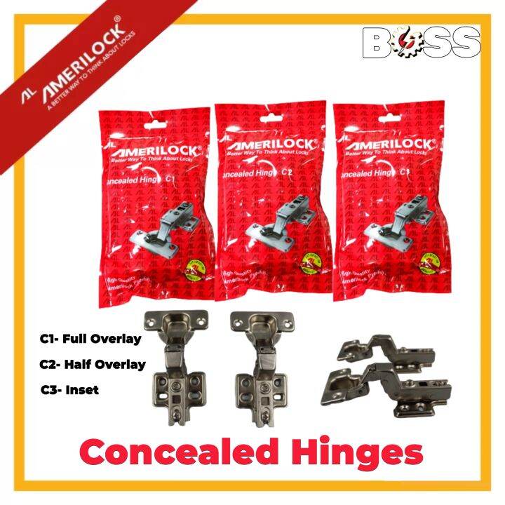 AMERILOCK Concealed Hinges Regular for Cabinet SOLD IN PAIRS 100% ...