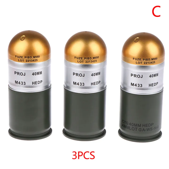 {S1HOOP} M433 HEDP 40mm Cartridge Dummy Grenade Model Mini Storage Case ...