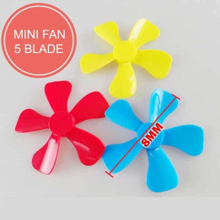 DC Mini Fan Blade 80mm 5 Blade Electronic DC Fan Motor Student ...