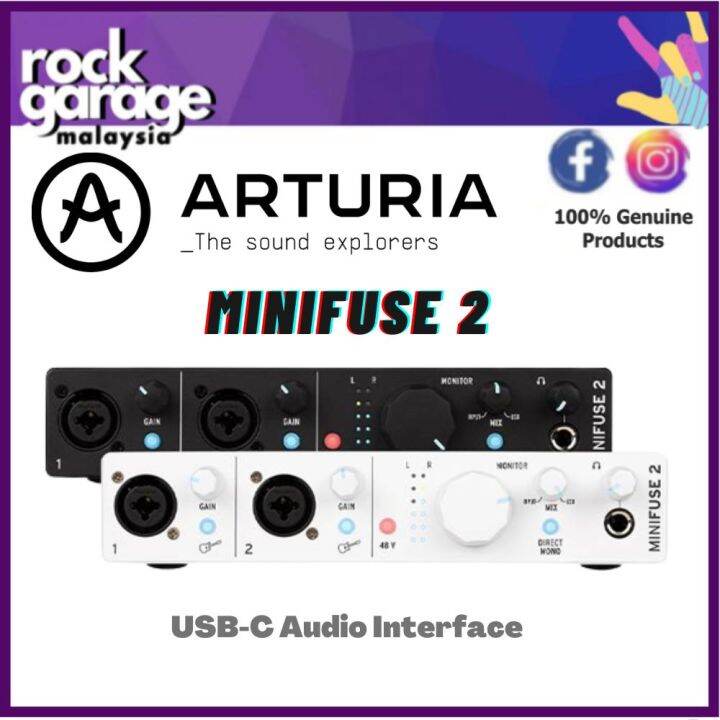 Arturia MiniFuse 2 USB-C Audio Interface, White / Black | Lazada