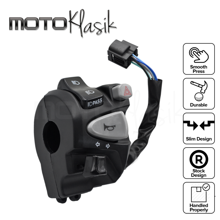 MOKOTO HONDA CLICK 125i /150i HANDLE SWITCH W/ PASSING LIGHT MOTO-6317 ...