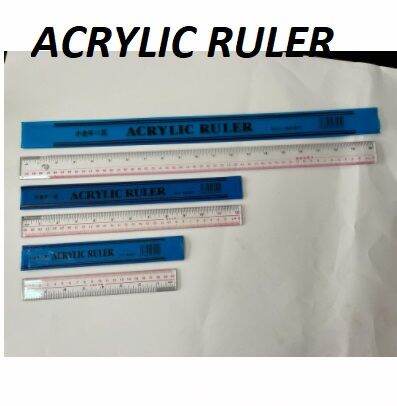 ACRYLIC RULER 30CM | ACRYLIC RULER 15CM | PLASTIC THICK RULER | Lazada