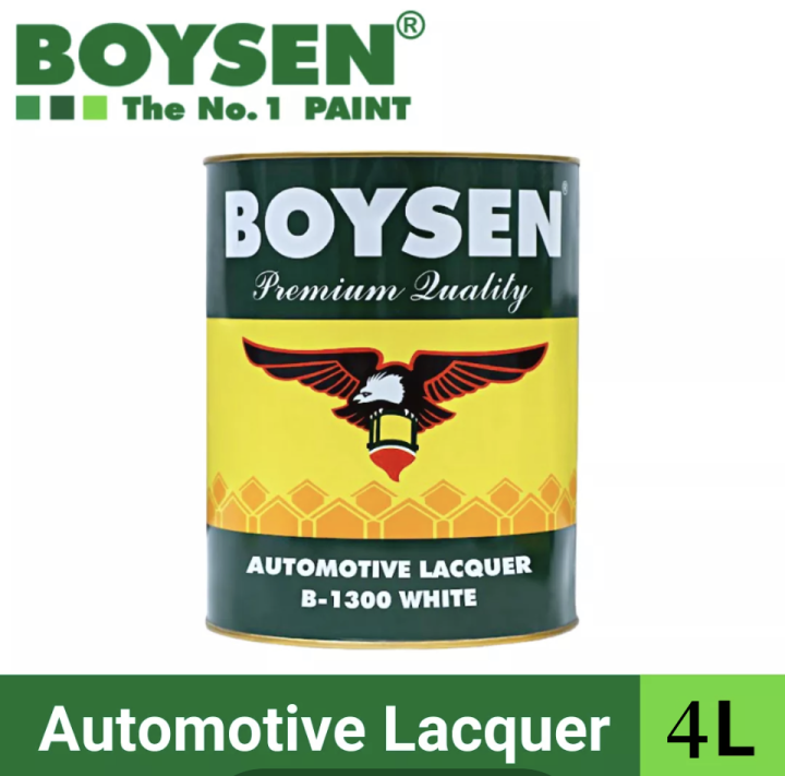 S.W BOYSEN AUTOMOTIVE LACQUER B1300 WHITE 4Litre #273 | Lazada PH