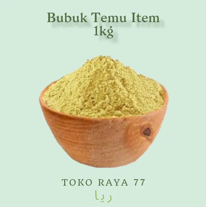 Bubuk Temu Hitam Murni 1kg Kunyit Hitam Powder Organik Tanpa Campuran ...