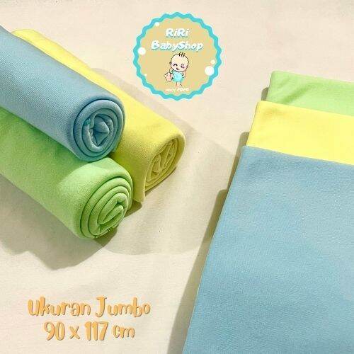 Bedong bayi murah 3 PC pastel jumbo 90x117cm/Bedong polos | Lazada ...