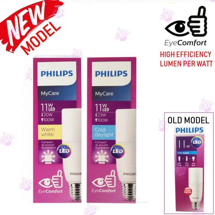 Philips 11w E27 LED Stick Bulb Daylight Warm White Lampu Siling ...