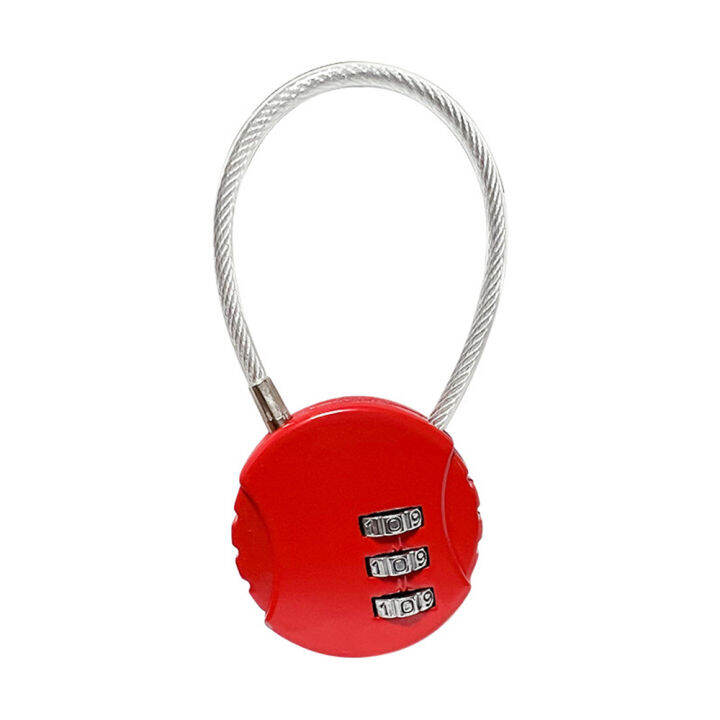 3 Travel Anti-theft Luggage Digit Code Keyed Lock Wire Rope | Lazada PH