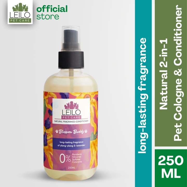 Leilo Natural 2-in-1 Pet Cologne & Conditioner, Long-Lasting Fragrance, Smooth & Soft Fur, 250ml ...