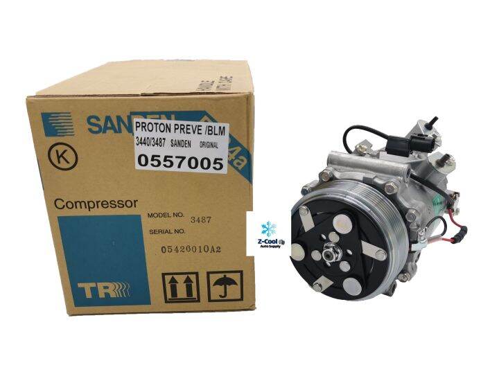 Aircond Compressor Original Sanden Proton Exora Year 2012 / Proton Saga ...