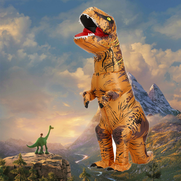 T-REX Mascot Inflatable Costume Child Anime Cosplay Dinosaur Alien ...