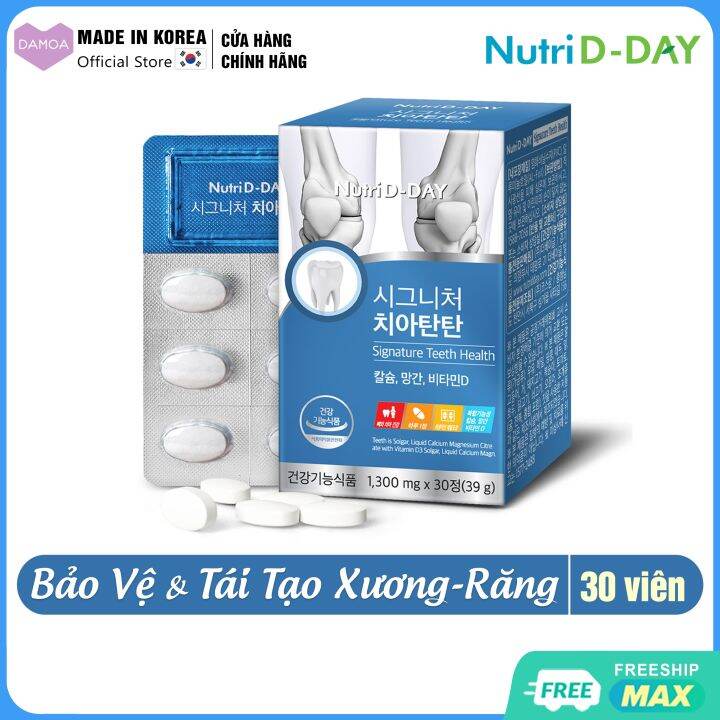 Viên Uống Bảo Vệ, Phát Triển & Tái Tạo Xương - Răng NUTRI D-DAY SIGNATURE TEETH HEALTH KOREA ...