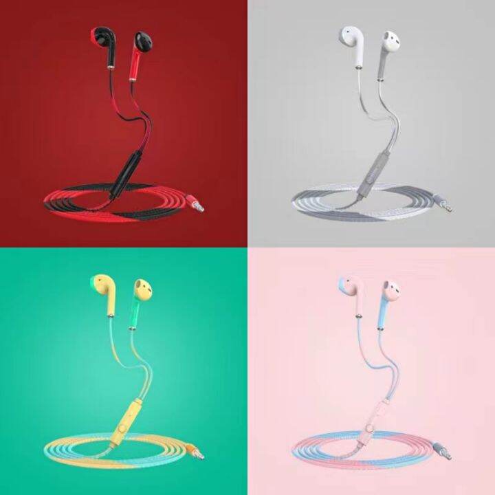 {PHM} Macaron U24 Universal Hi-Fi Earphone Mic with 3.5mm | Lazada PH