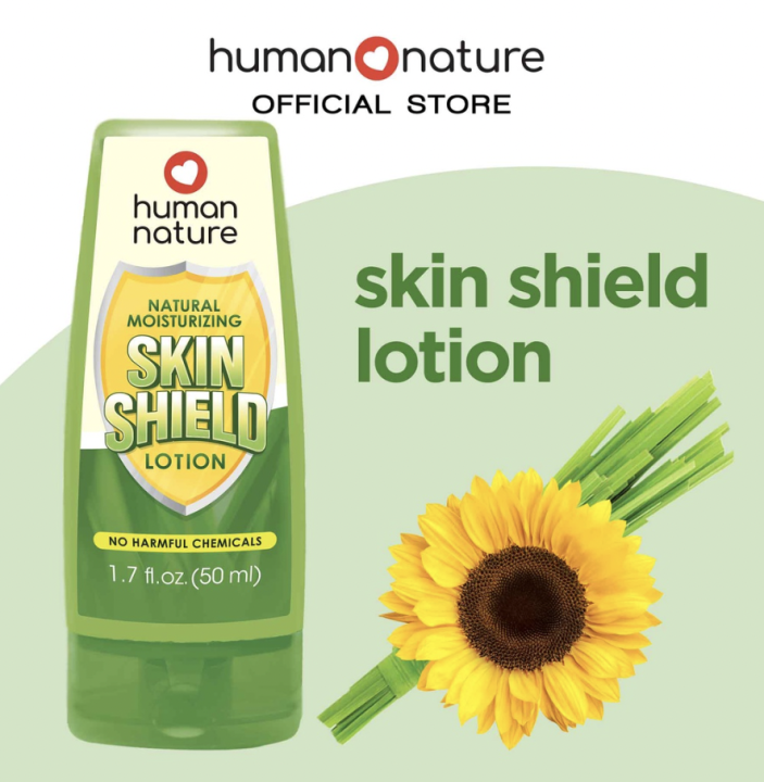 Human Nature Skin Shield Lotion 50ml DEET-Free | 100% Natural ...