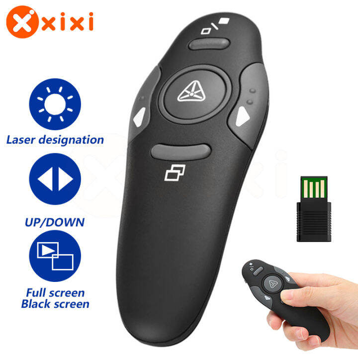 XIXI Wireless Multifunctional USB Laser Remote Control 2.4GHz PPT ...