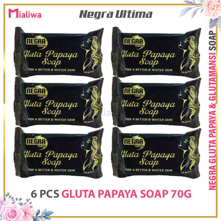 Negra Gluta Papaya Soap & Glutamansi Soap With Baking Soda Sabon ...
