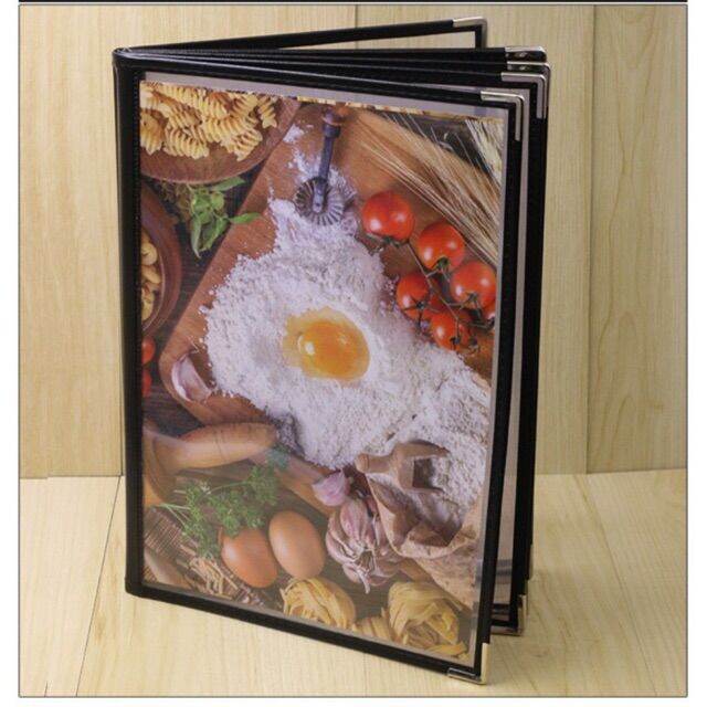 Transparent cover Menu Book Menu stand with 6 pages 12 faces | Lazada PH