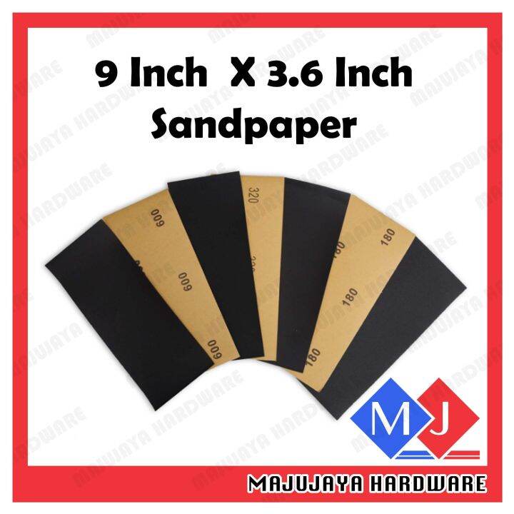 9" X 3.6" Sand Paper Wet Dry Sandpaper Waterproof Abrasive Paper Kertas ...