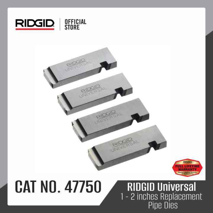 RIDGID 47750 Alloy Steel Universal Dies 1-2 Inches NPT for Machine Pipe ...