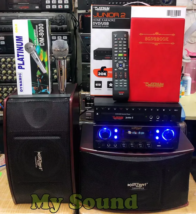 Bundle Videoke set The Platinum Junior 2/KS-10 20k songs karaoke player ...
