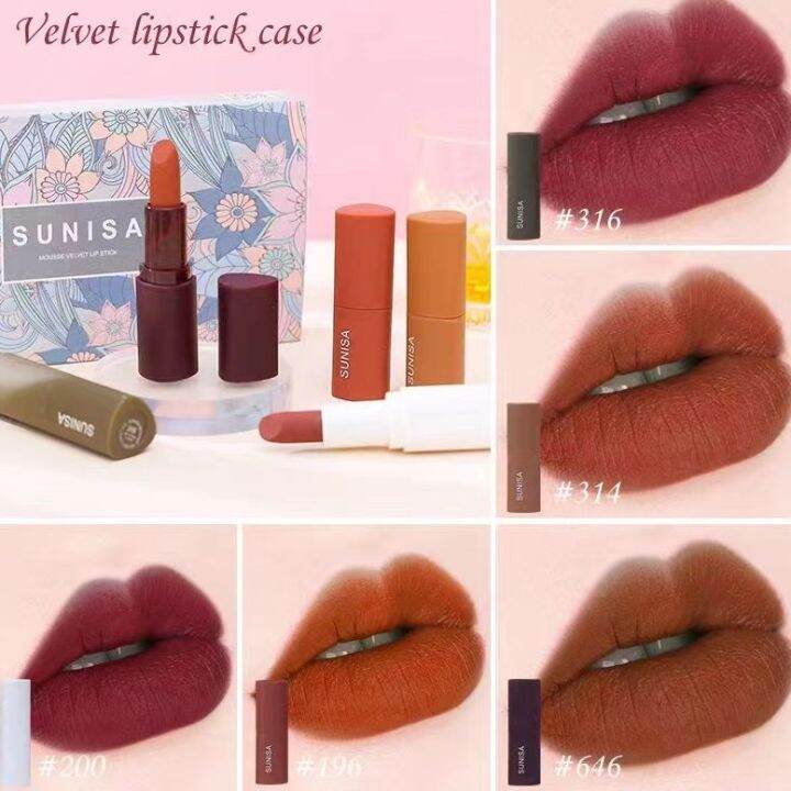 Sunisa 5 in 1 Matte Waterproof Lipstick Set Gift | Lazada PH