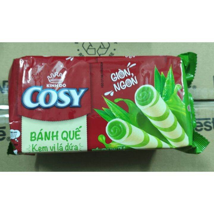 Bánh Quế Cosy Kinh Đô Gói 126G Vị Dâu, Lá Dứa, Sôcôla | Lazada.vn
