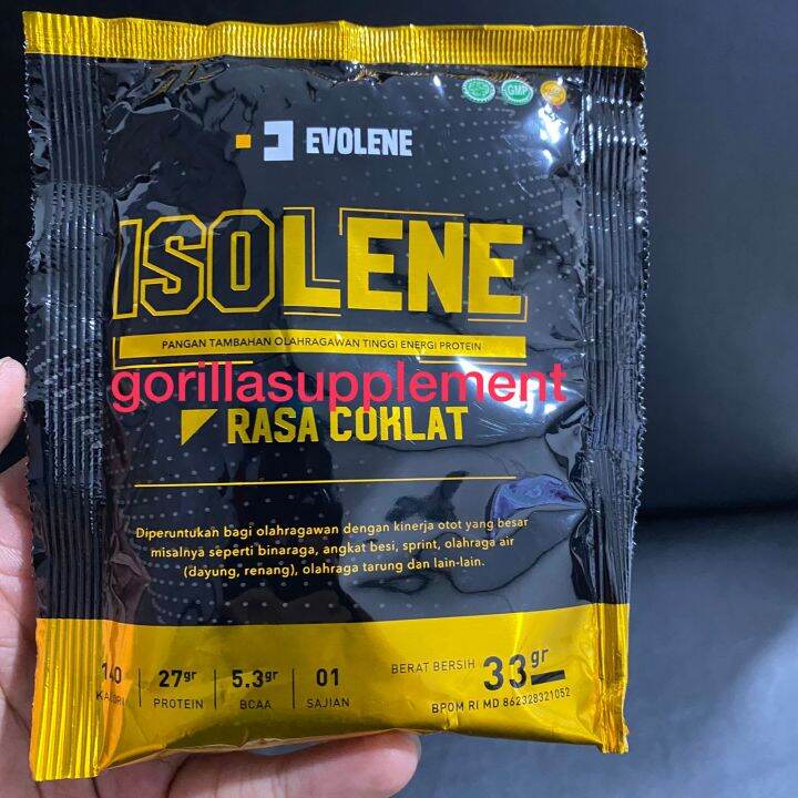 EVOLENE Isolene 1 sachet 1 Serving Whey Protein Isolate WPI Iso lene ...