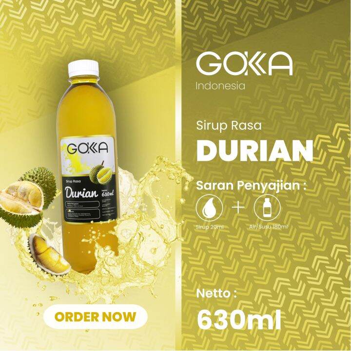 Minuman Sirup Durian / Syrup Gokka Rasa Durian 630ml | Lazada Indonesia
