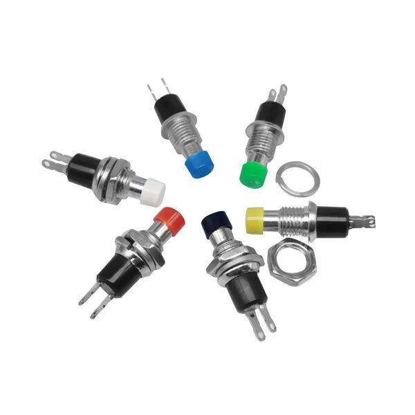 Momentary Switch Push Button Red, Blue, Green, Yellow, Black, White ...