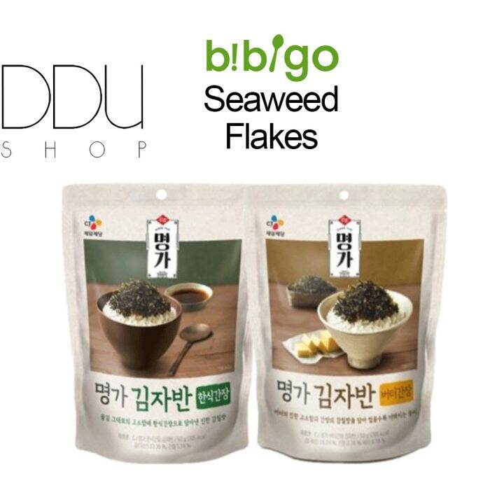CJ BIBIGO Korea Seaweed FLAKE Soy Sauce GIMJABAN food 20g 50g, butter 50g | Lazada PH