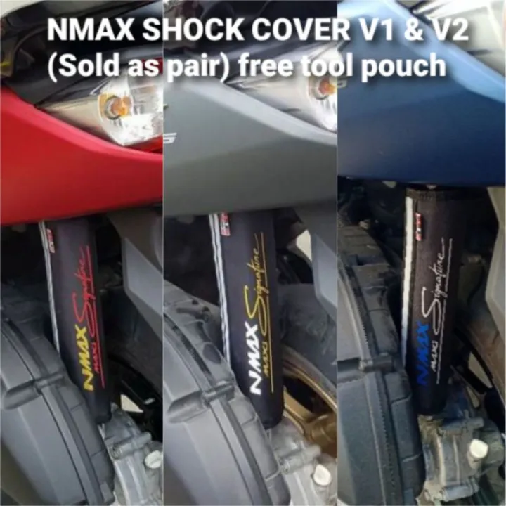 popular NMAX Shock cover for V1 and V2 (sold as pair) Free tool pouch ...